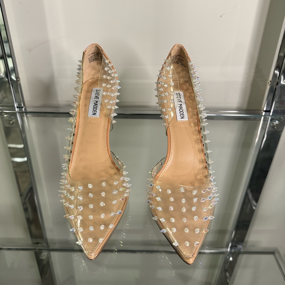 New Steve Madden Spiked Jelly Tolima Pump Stiletto He… - Gem